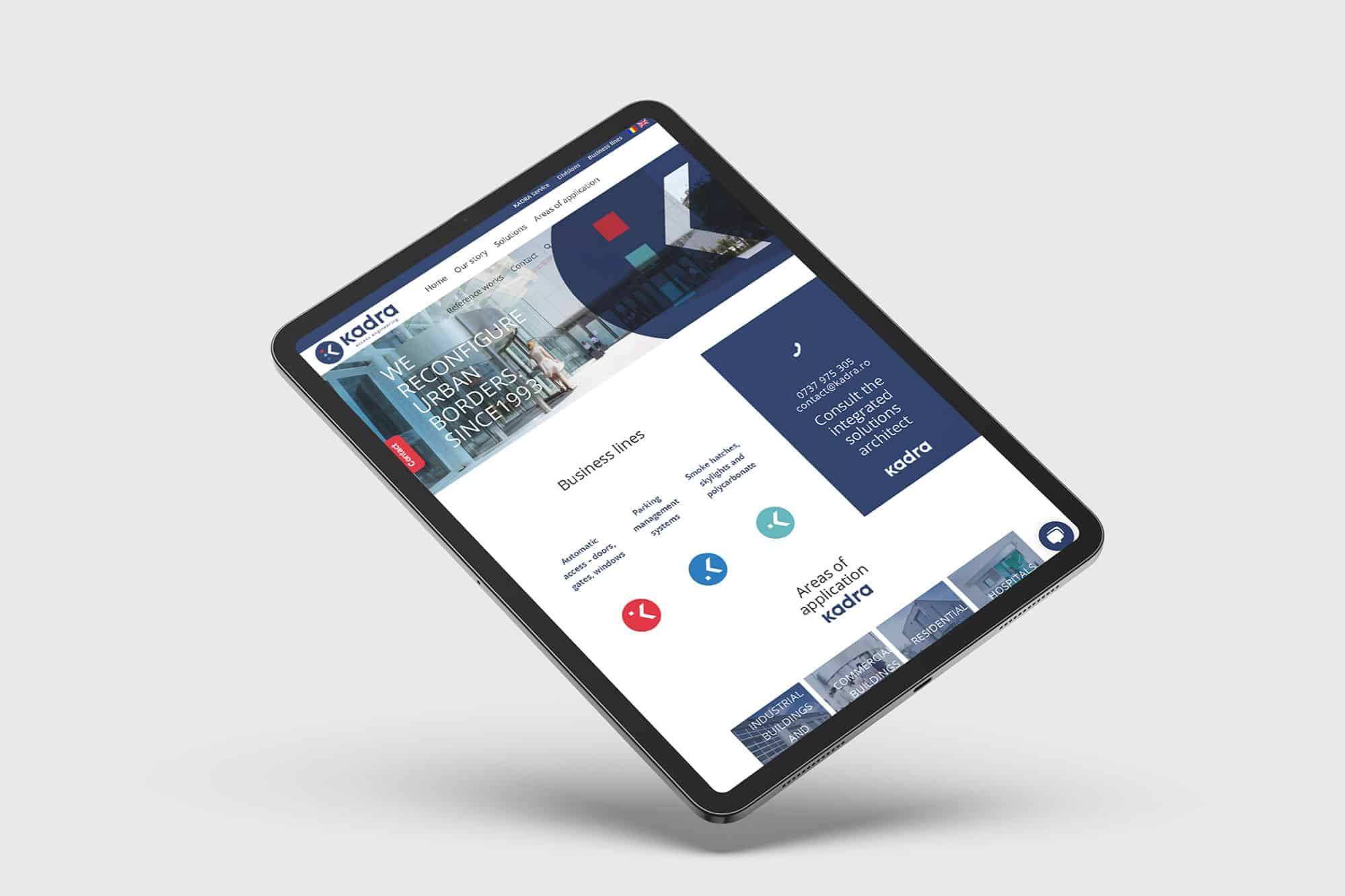 KADRA - un projet de web design - Toud | Design